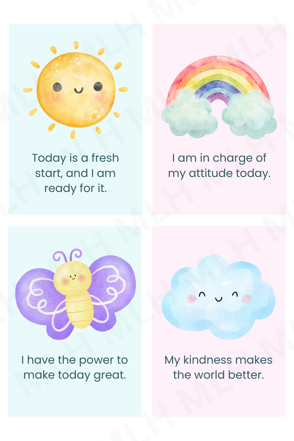 30 Printable Morning Affirmations for Kids - Magic Little Hands